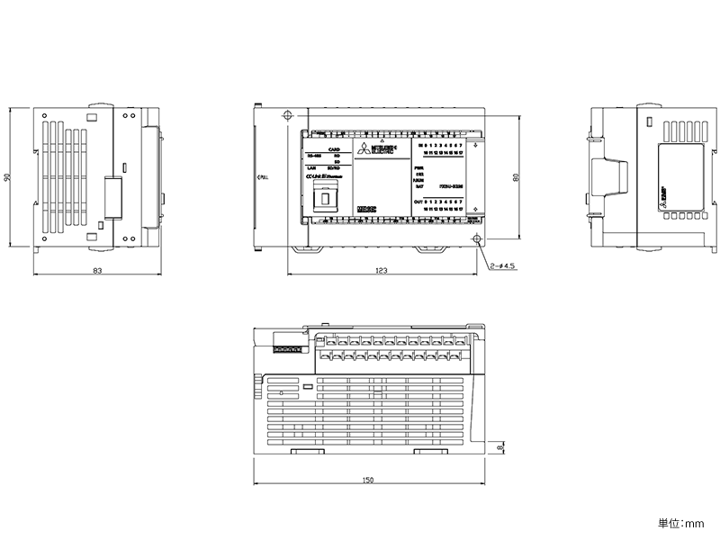 FX5U-32MT/DSS ダウンロード(外形図・CAD) MELSEC iQ-F シーケンサ MELSEC 仕様から探す｜三菱電機 FA