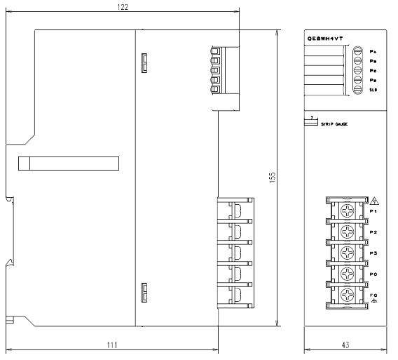 QE8WH4VT ダウンロード(外形図・CAD) MELSEC-Q シーケンサ MELSEC 仕様から探す｜三菱電機 FA