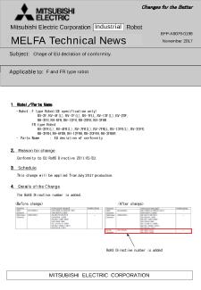 産業用・協働ロボット MELFA ロボット ダウンロード ｜三菱電機 FA